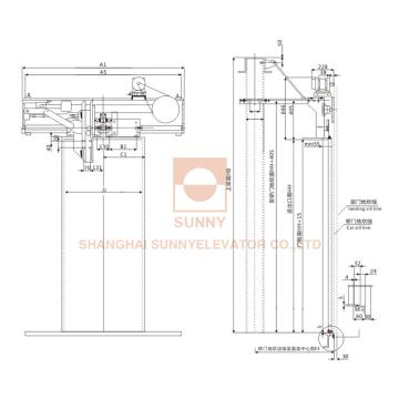 Quality Center Opening Vvvf Elevator Door Operator Parts For Passenger Lift for sale
