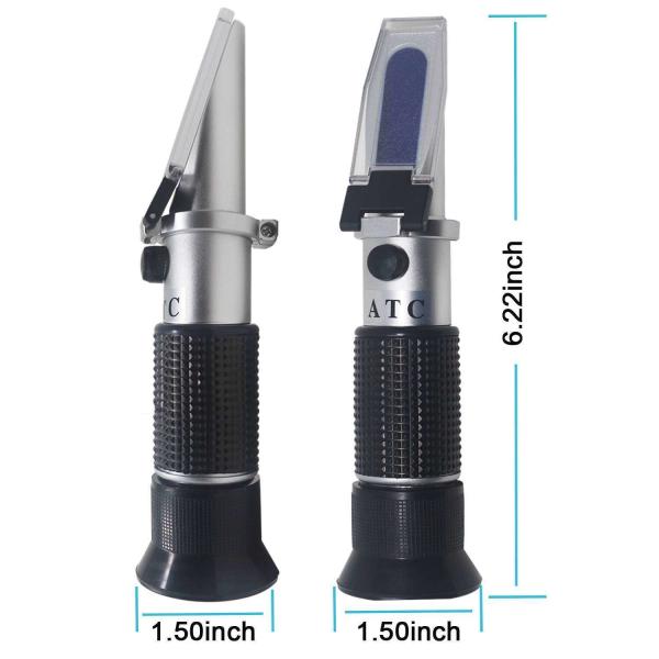 Quality 0-40% Brix Alcohol 0-25% Wine Sugar Refractometer OEM/ODM Dual Scale Portable for sale