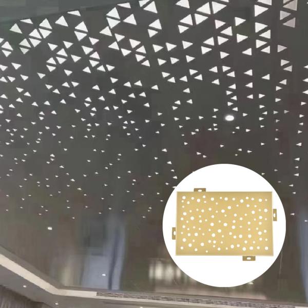 Quality Perforated Metal Cladding Panels Customized Size Aluminum Metal Wall Panels for sale