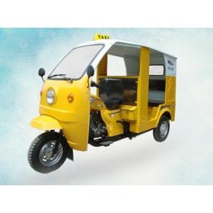 Quality Gasoline Petrol Passenger Motor Tricycle With Driver Cabin And Iron Roof , for sale