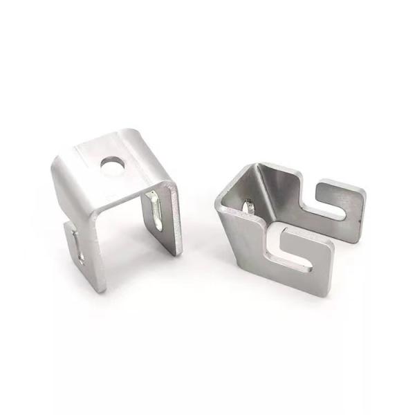 Quality 6mm Anodized CNC Metal Laser Cutting Carbon Steel Sheet Metal Angle Brackets for sale