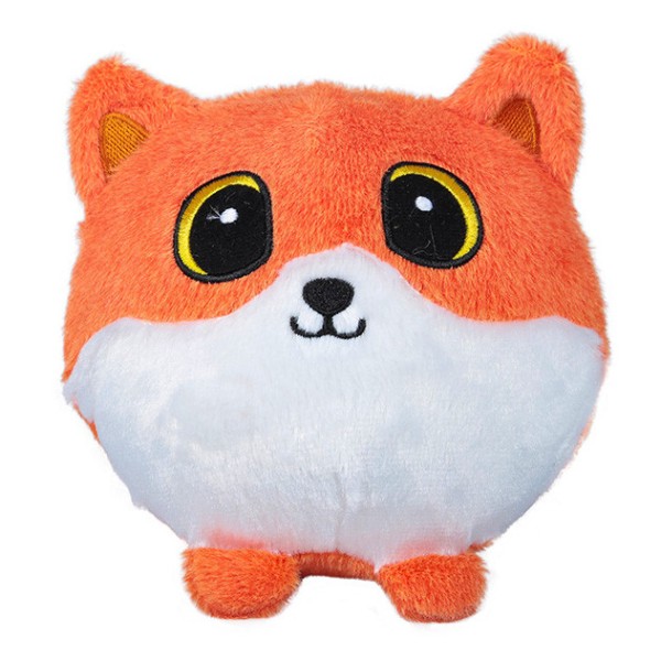Quality Orange / White Custom Plush Keychain , Cat Shape Plush Animal Keychains for sale