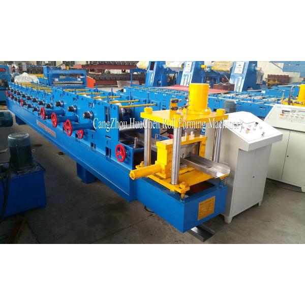 Quality Steel Channel C Purlin Roll Forming Machine 13 Rows Hydraulic control for sale