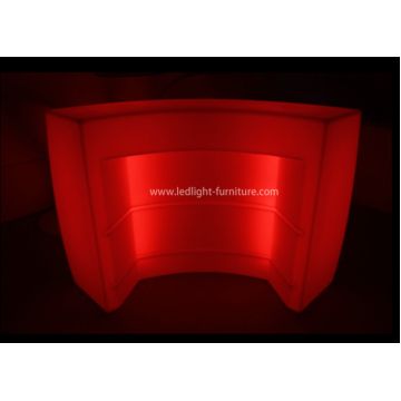 Quality 4 Piece Section Small LED Round Bar Counter Portable With RGB LED Module for sale