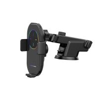 Quality 10W Car Phone Mount Wireless Charger ABS Plastic Coating OEM Logo for sale