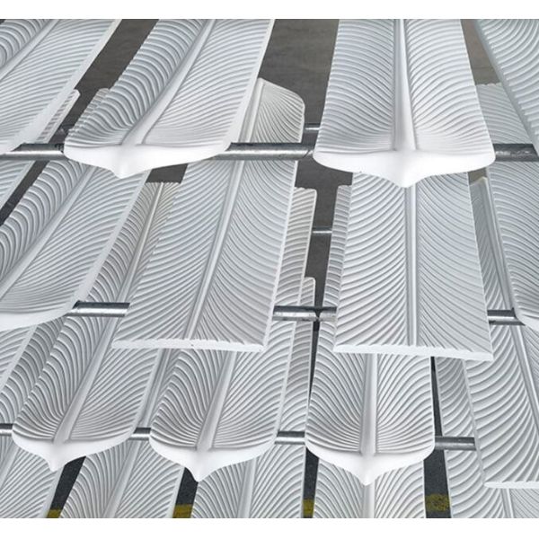 Quality Polyurethane PU Wall Panel Creative Shape Sheets Light Ceramic Stone Feather for sale