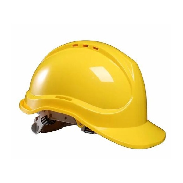 Quality Head Ventilized Hard Hats EN397 Yellow Hard Hat PE Or ABS Material for sale