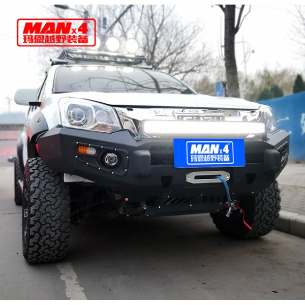 Quality NO LOOP Standard Size DMAX Bull Bar Pickup Truck Front Bumper Purple Horn for sale
