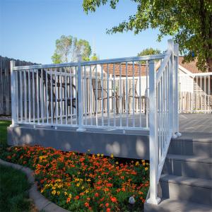 Quality White Aluminum Security Railing XY-PF033 for Balcony Stairs for sale