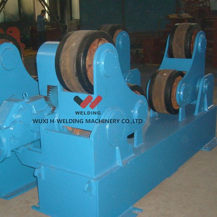 Quality 40T Vessel Pipe Welding Rotator With Rubber Roller High Speed 1000 mm / min for sale