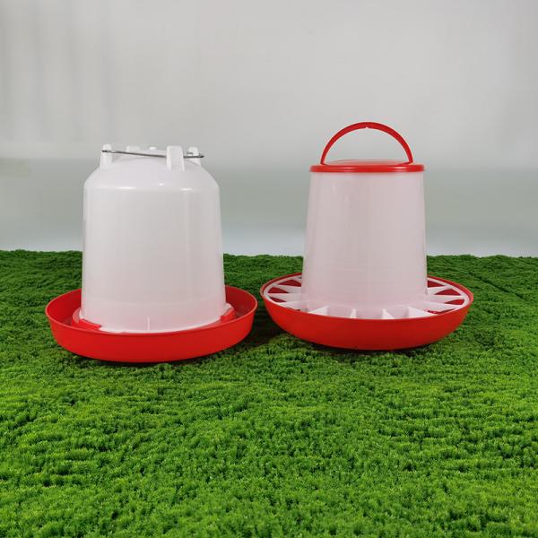 Quality Fowl Feeding Tool Red And White 30.5cm(H) X 37.5cm(D) With 9L Capacity for sale