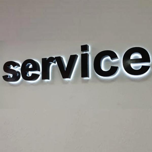 Quality Waterproof Led Backlit Sign Backlit Metal Sign With RoHS Certification for sale