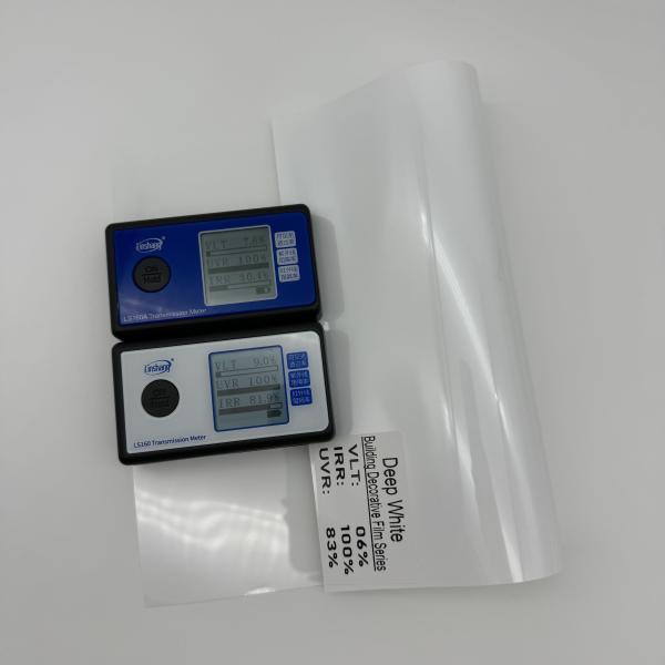 Quality Deep White Window Film 99.9% UVR 2 Mil Thickness for sale