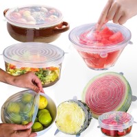 Quality Reusable Silicone Lids Set Stretchable Food Storage Covers for sale