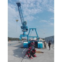 Quality Gold River Sand 20" 25m Jet Suction Dredger Centrifugal Sand Dredging Barge for sale