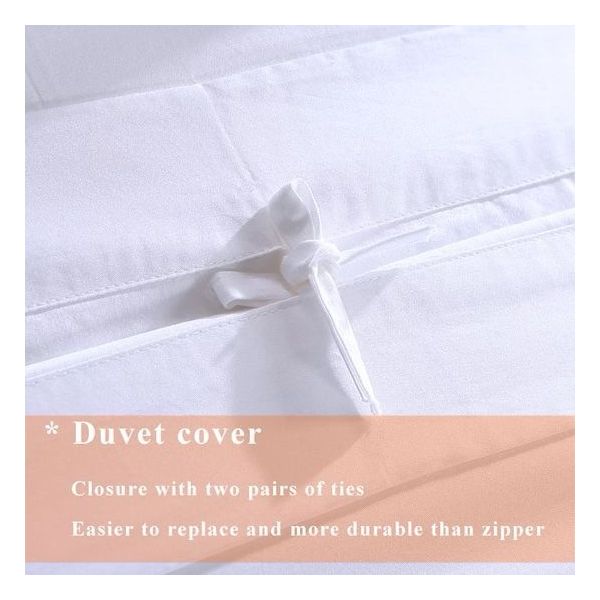 Quality Custom Size Breathable Hotel Bedding Set White Cotton Bed Sheet for sale