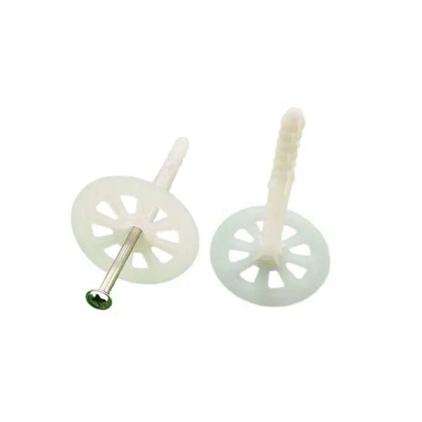 Quality Durable White Plastic Insulation Anchor / Insulation Nail Weather Heat And Corrosion Resistance For House Wall for sale