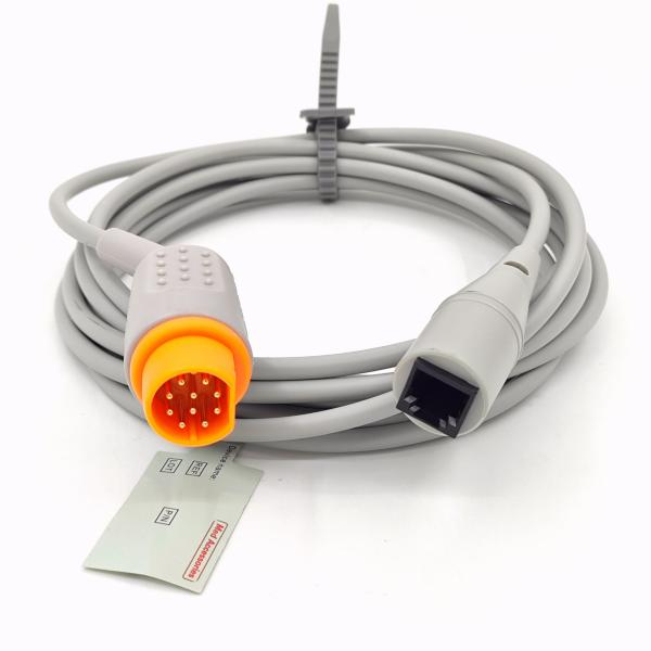 Quality Medical Monitor Accessory Practical Grey Color IBP Cable Compatible Siemens To for sale