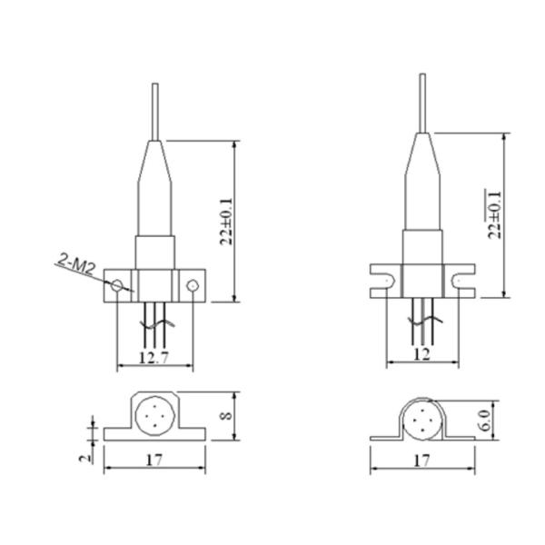 Quality Coaxial Fiber Optic Pigtail DFB Diode Laser Modules For Optical Transmitters for sale