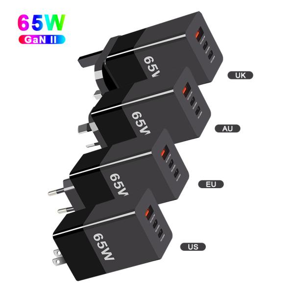 Quality 65W GaN USB-C Fast Charger with PPS and Three Ports for sale