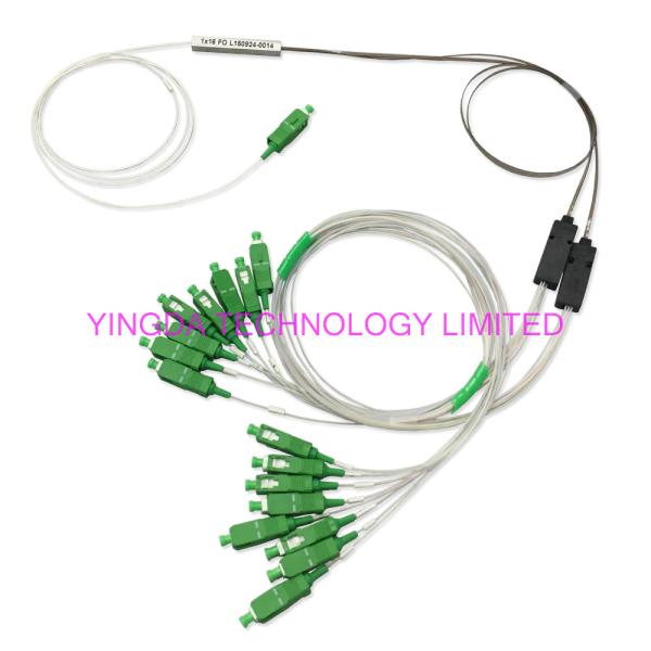 Quality 1x16 Fiber Optic PLC Splitter Planar Lightwave Circuit Splitter for sale