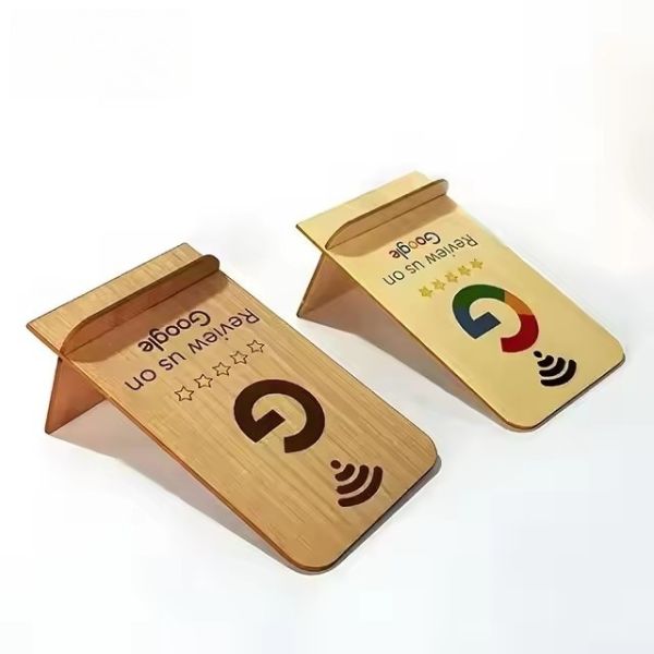 Quality Google Review NFC Wood Stand Display Business Reviews Smart NFC Wooden Stand for for sale