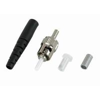 Quality Plastic ST Simplex Multimode Fiber Optic Connector with 3.0mm Boot for sale