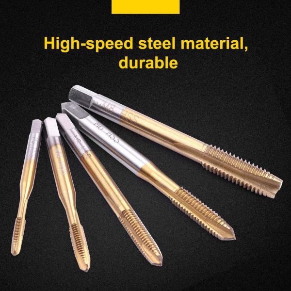 Quality HSS 6542 Spiral Point Taps M3-M8 Titanium Coated for sale