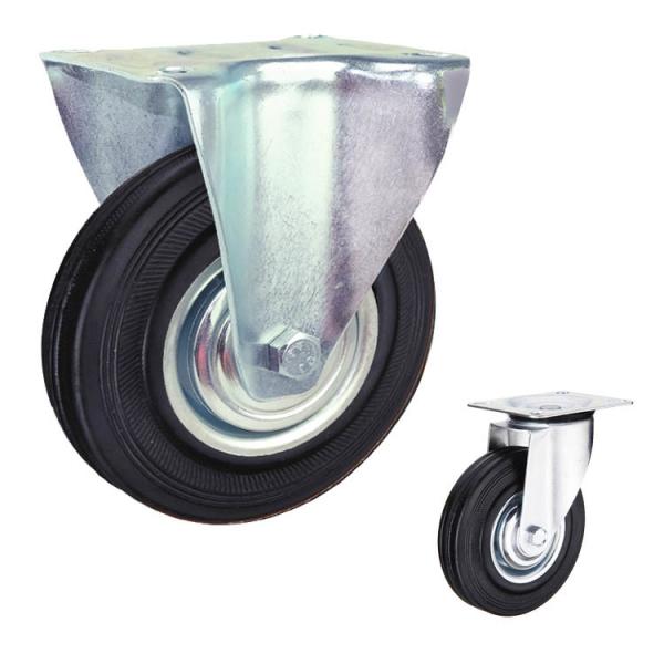 Quality 352lbs Capacity Solid Rubber Casters for sale