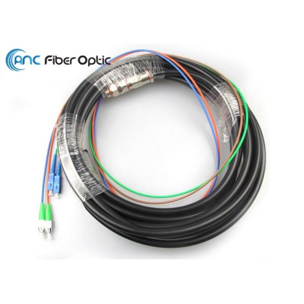 Quality Outdoor Fiber Optic Pigtail 2F 4F 6F 12F SC APC Waterproof 9.8mm Diameter for sale