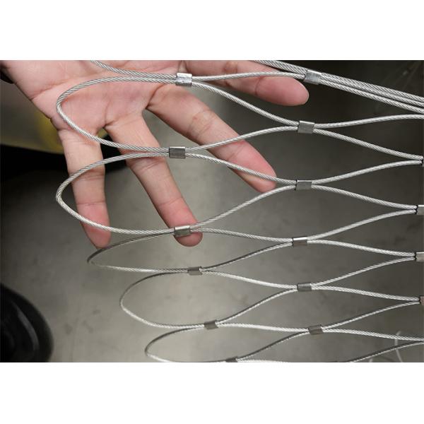 Quality 50mm Hole 2mm Flexible Stainless Steel Cable Mesh Ss316 for sale