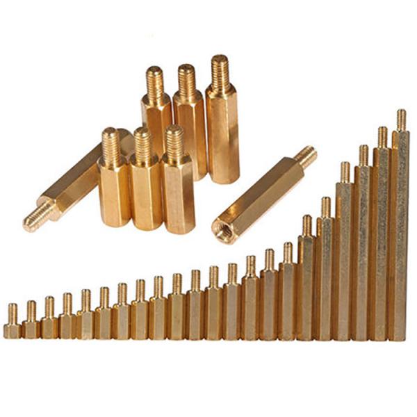 Quality Vermiculite Copper Column Screw Single-headed Hexagonal Brass Nut Single-pass Standoff Isolated Standoffs for sale