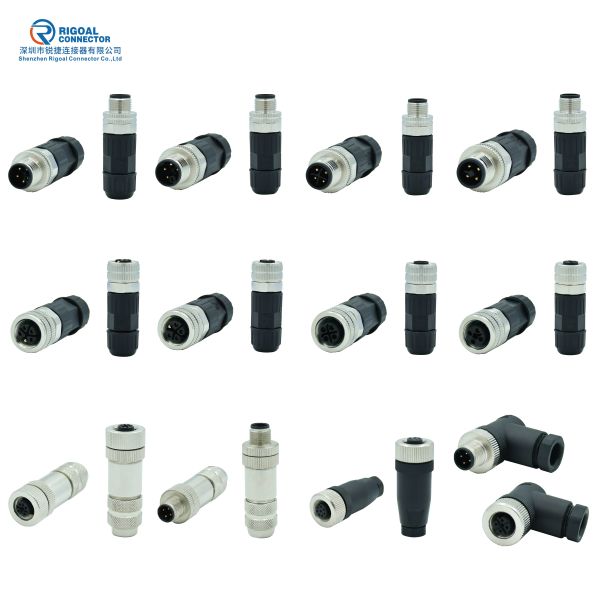 M12 Waterproof Connector - CE IP68 M5 M8 M12 Waterproof Connector 3p 4p 5p 8p 12p Assembly ...