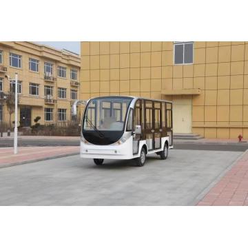 Quality Round Light Four Row Seat Electric Sightseeing Vehicle Low Speed for sale