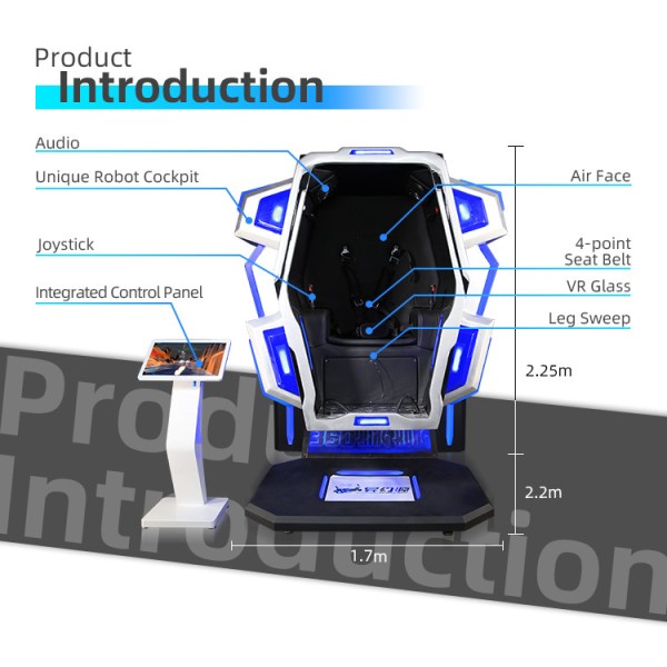 Quality 9D Virtual Arcade Machine 4.0KW VR 360 King Kong Simulator With Joystick for sale