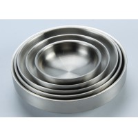 Quality Eco Friendly Toddlers Steel Serving Plates 9cm 12cm 25cm for sale