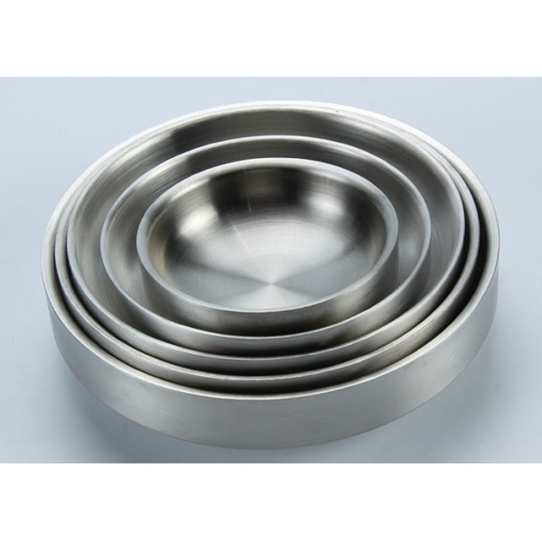 Quality Eco Friendly Toddlers Steel Serving Plates 9cm 12cm 25cm for sale