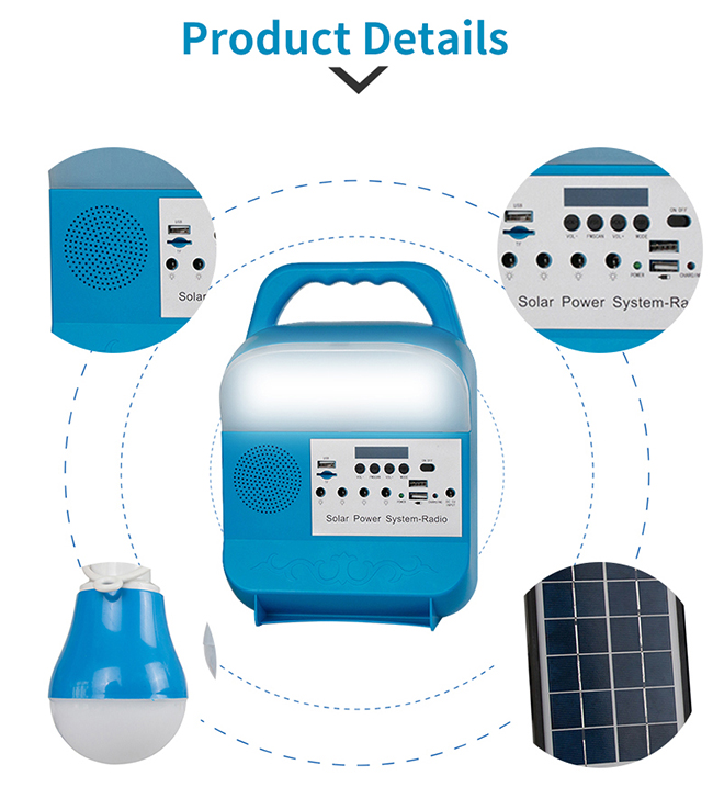 FCC Painted Matte Blue Solar Hen House Lighting Kit With 5 Meter Cable ...