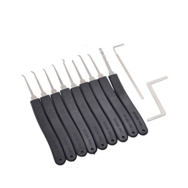 Quality 9 Piece Locksmith Supplies Lock Pick Set Pick Lock Tool Locksmith Tool Door Lock Opener for sale