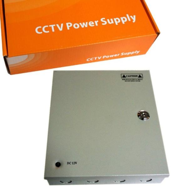 Quality Output Current 10A CCTV Security Camera Power Supply Box Distribution 12V 9CH for sale