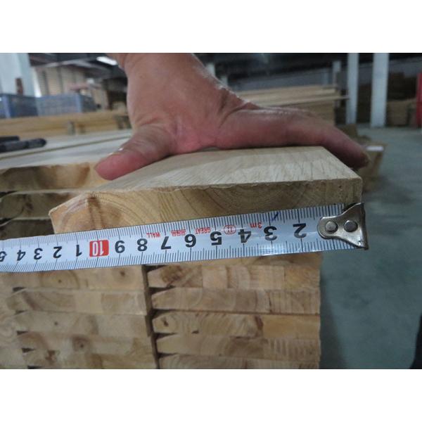 Quality Unfinished Oak veneered bevelled skirting with finger joint Fir Core for sale