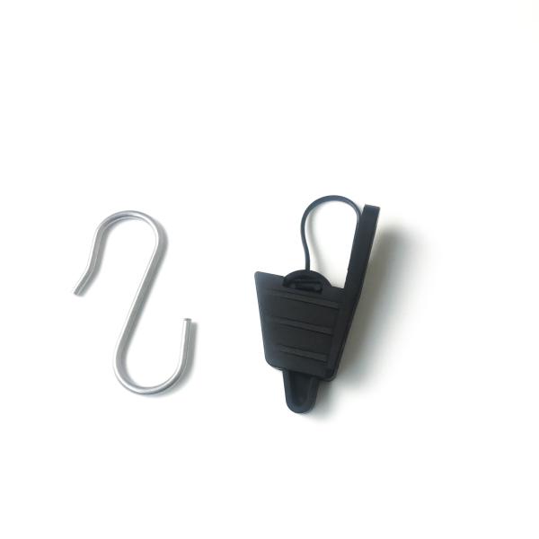 Quality Overhead Fiber Optic Cable Accessories S Hook Fiber Optic Cable Clamps for sale