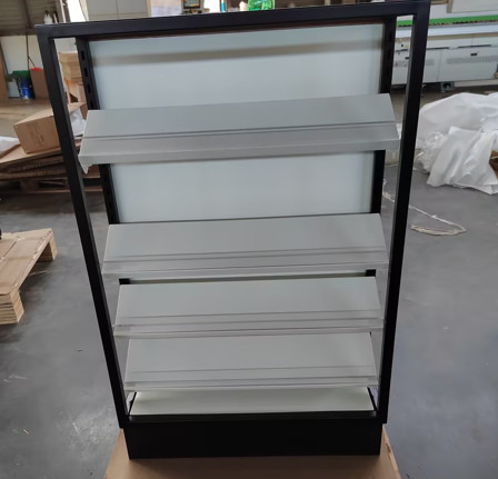 Quality 4 Shelves Retail Display Cases Ledgetop Counter With Showcase Front Various for sale