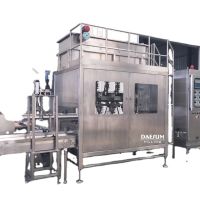 Quality 18-40L Jerrycan Fully Automatic Liquid Filling Machine Line 4/6 Lance 400-600bph for sale