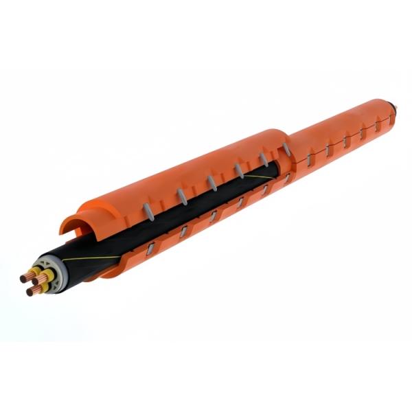 Quality Hydrolysis Resistant Polyurethane Subsea Cable Protection with High Load Bearing for sale