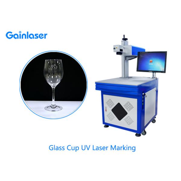Quality Rotary Laser Marking Machine 5 Watt UV Laser for Round Surface Marking for sale