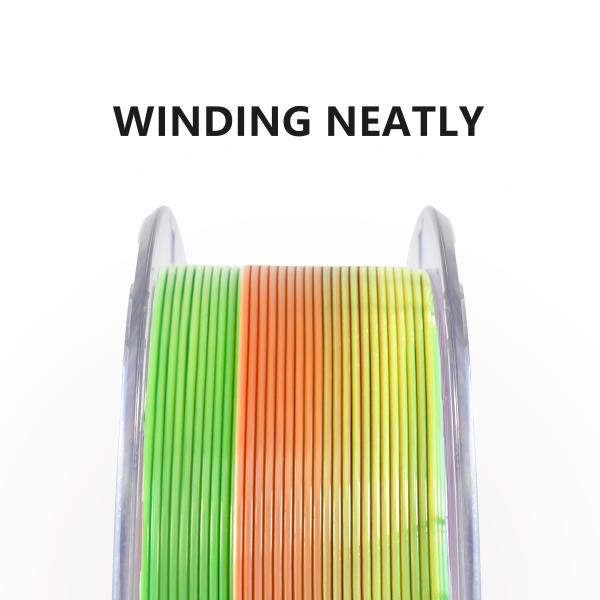Quality 1.75mm Desktop Printer Silk Rainbow PLA 3D Printer Filament for sale