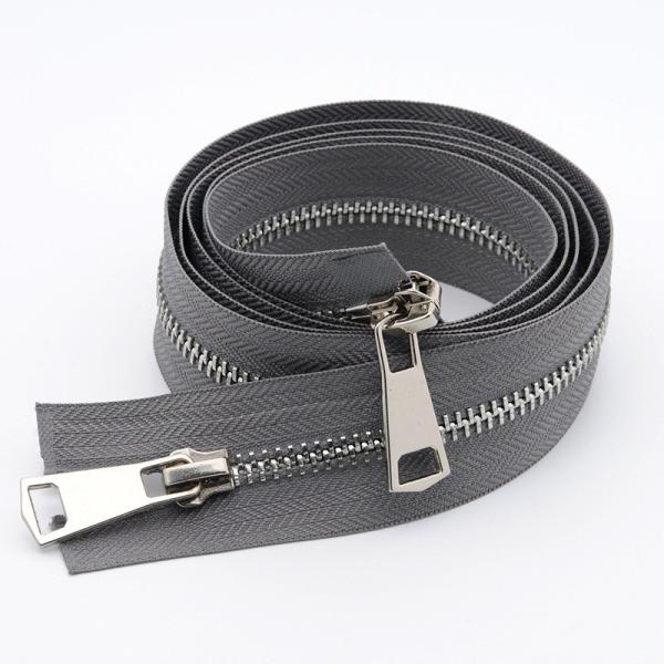 Quality 2 Way Open End Normal Teeth Metal ZippersFor Leather Jacket for sale