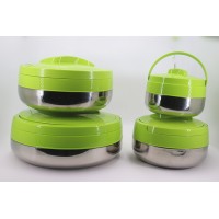 Quality Office Stainless Steel Lunch Box Keep Warm Wtih Green Cover 2L - 10L Capacity for sale