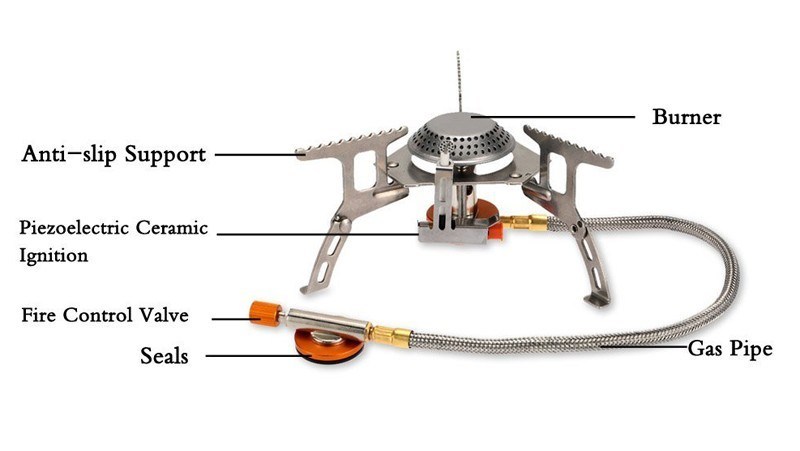 Outdoor Portable Butane Gas Furnace Cooking Stove